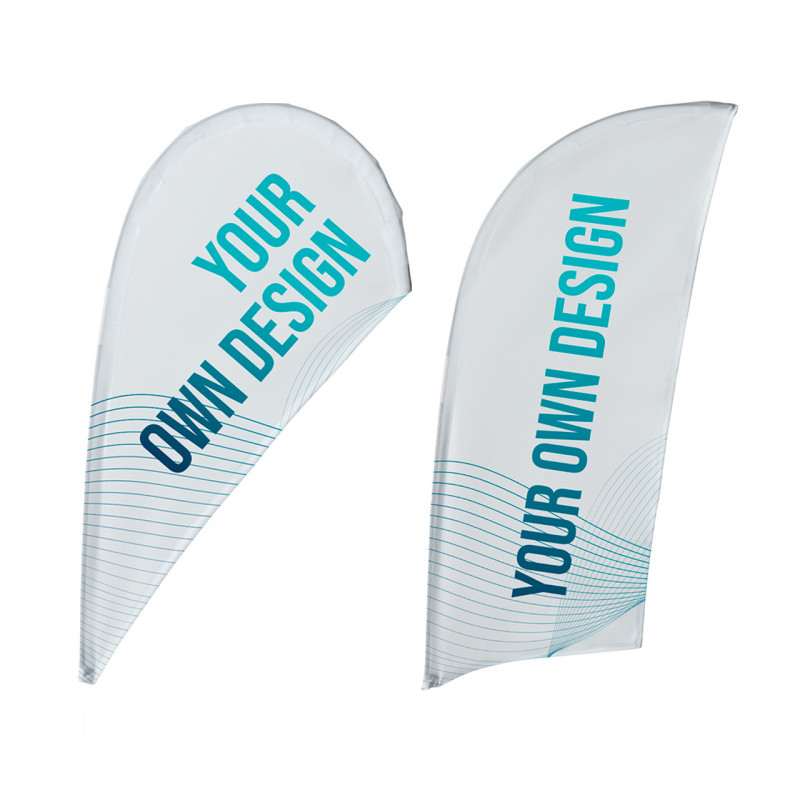 Single Mini Flag Banner (drop and feather)